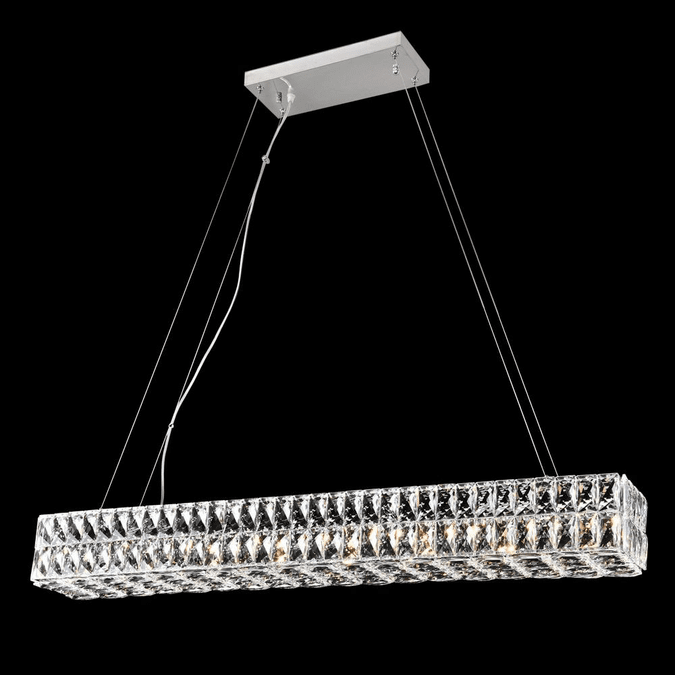 StarFire Crystal 3840CH Urban Chrome Island Light Fixture - STA-3840CH