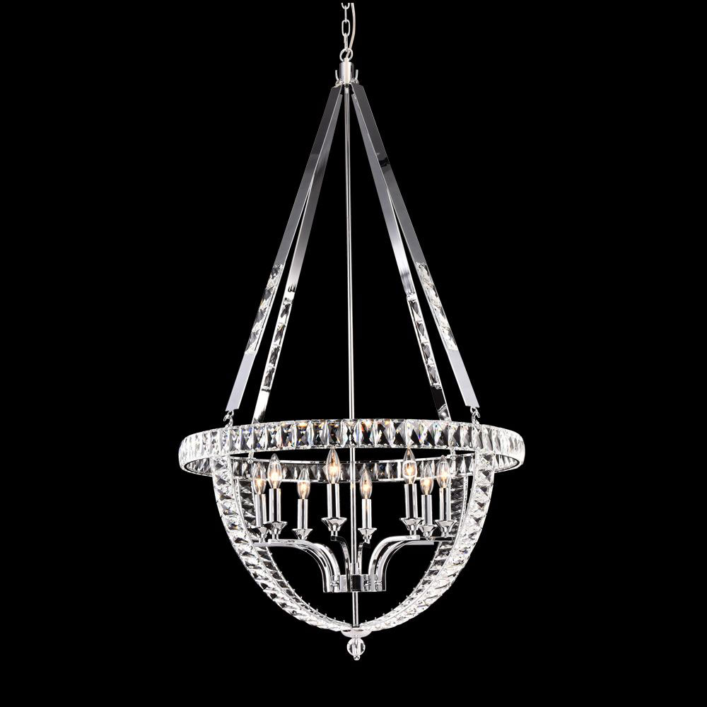 StarFire Crystal 4030CH Celestial Chrome 30" Pendant Lamp - STA-4030CH