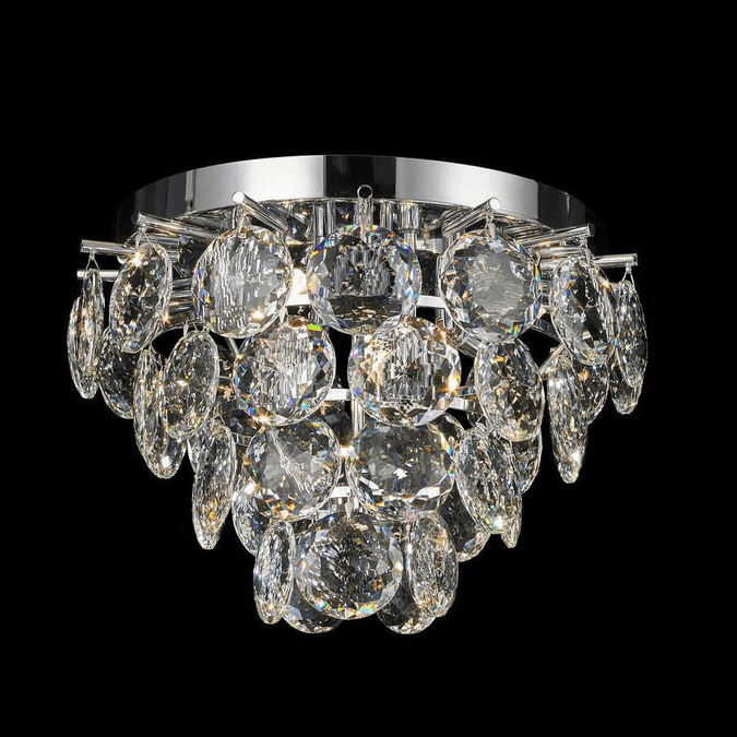 StarFire Crystal 5616CH Palermo Chrome Ceiling Light Fixture - STA-5616CH