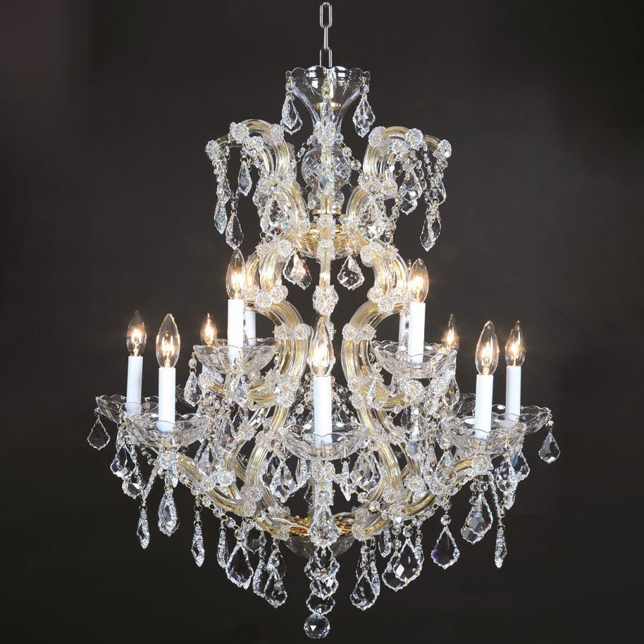 StarFire Crystal 6312CH Maria Teresa Classic Chrome Chandelier Light ...