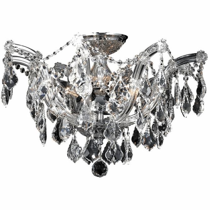 StarFire Crystal 6320CH Maria Teresa Classic Chrome Ceiling Lighting ...