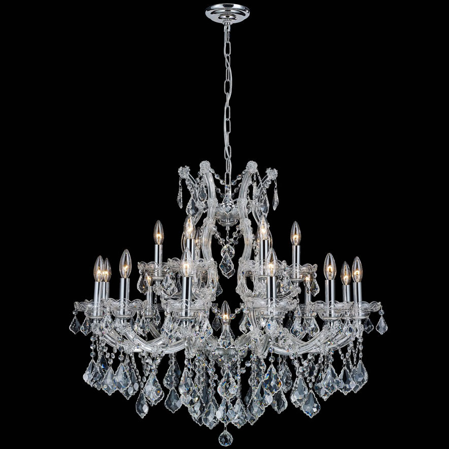 StarFire Crystal 6330CH Maria Teresa Classic Chrome Chandelier Light ...