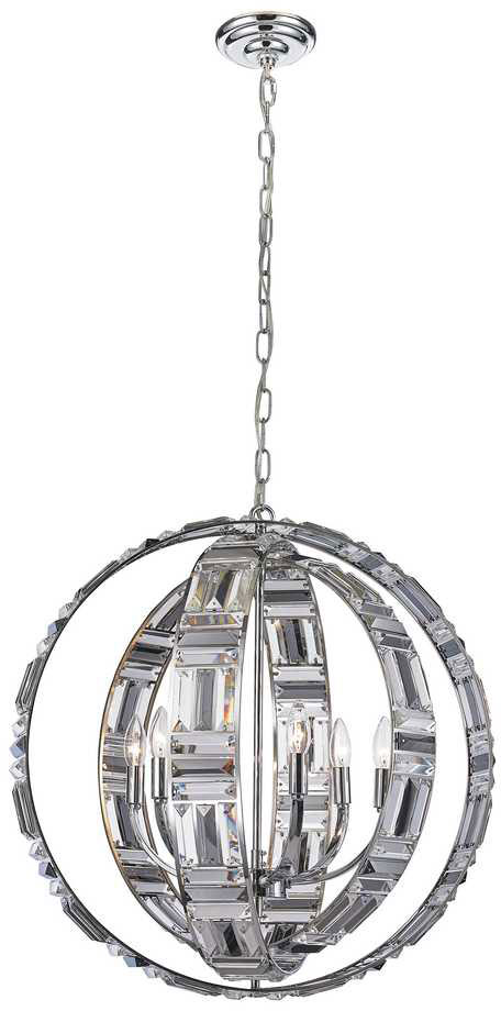 StarFire Crystal 7624SC Florence Chrome and Smoke Crystal Drop Ceiling ...