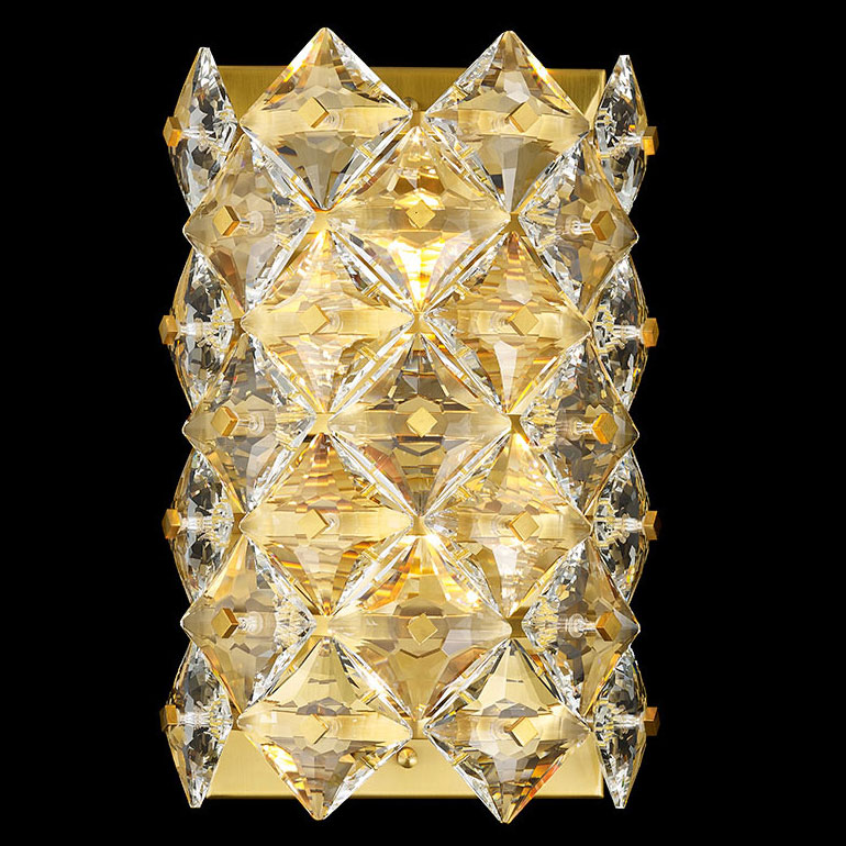 StarFire Crystal 7904WSAB The Crown Antique Brass Sconce Lighting - STA ...