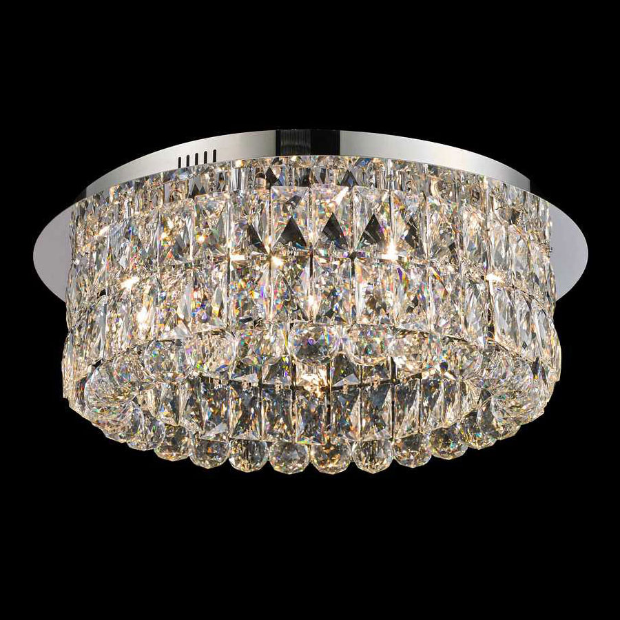 StarFire Crystal 8420CH Avant-Garde Chrome 20" Ceiling Light - STA-8420CH