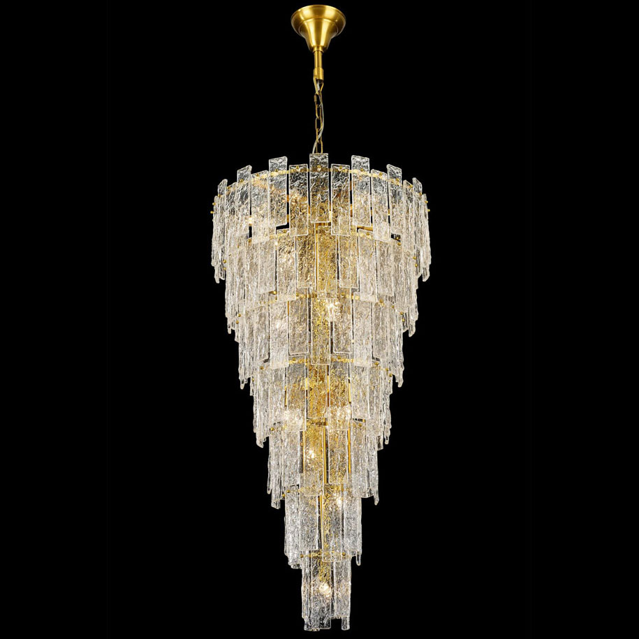 StarFire Crystal 9347AB Cairo Antique Brass Drop Ceiling Lighting - STA-9347AB