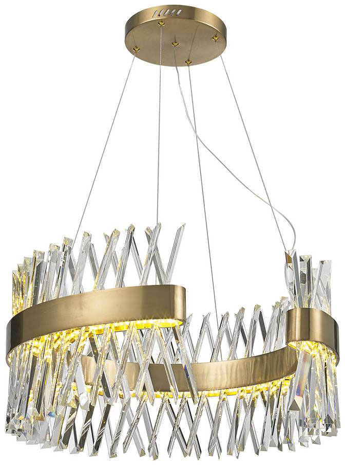 StarFire Crystal LD0523GD Gold LED Drop Lighting - STA-LD0523GD