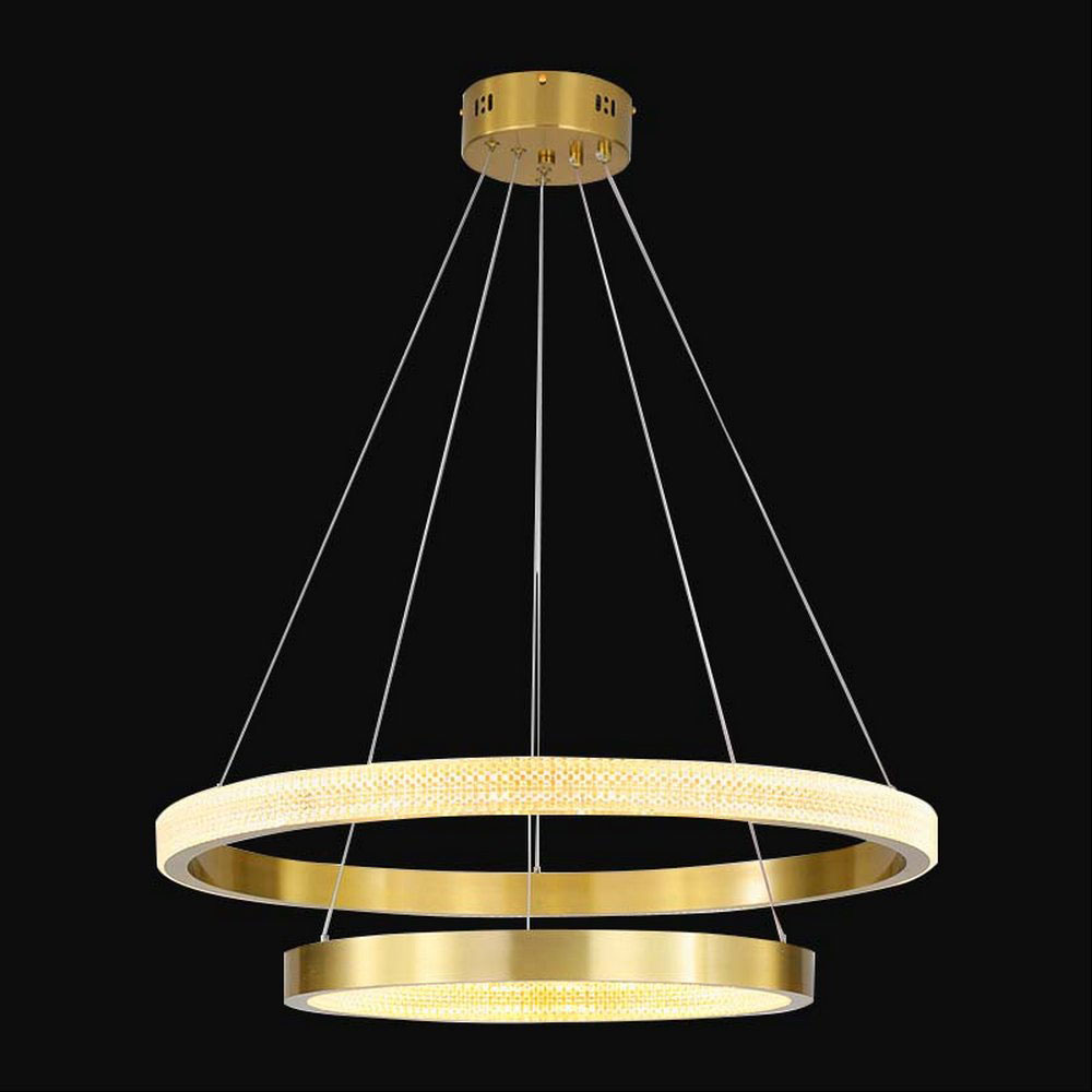 StarFire Crystal LD0625GD Gold LED Pendant Lamp - STA-LD0625GD