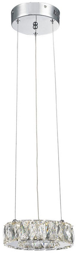 StarFire Crystal LD0702CH Chrome LED Mini Hanging Light - STA-LD0702CH