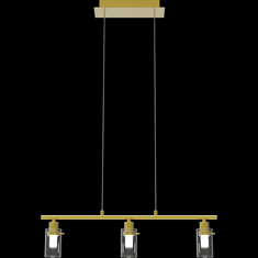 StarFire Crystal LD1105SG Simple Satin Gold LED Chandelier Lighting ...