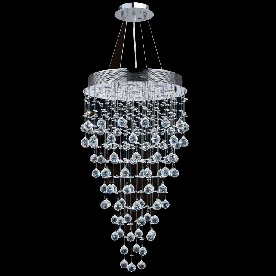 StarFire Crystal PF4928CH String Lighting Chrome Pendant Light - STA ...