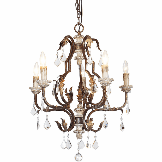 Terracotta CHAN8136-5 Bertina Traditional Ceiling Chandelier - TER ...