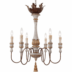 Terracotta H5101-6 Calandra Traditional French White w/ Gold Accent ...