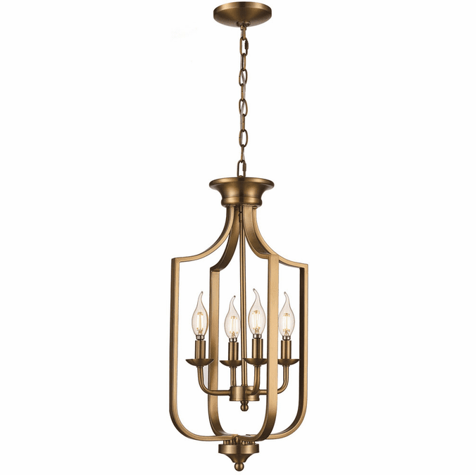 Trans Globe 11214-AG Antique Gold 12" Foyer Lighting Fixture - TRA-11214-AG