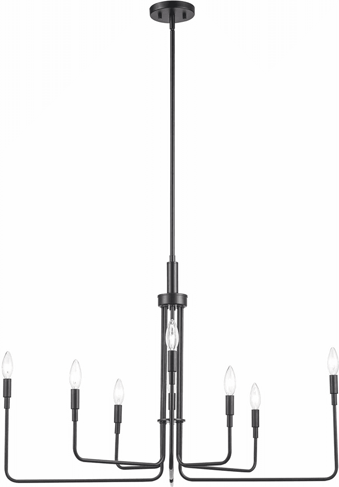 Trans Globe 11318 BK Charlotte Contemporary Black Chandelier Lamp - TRA ...