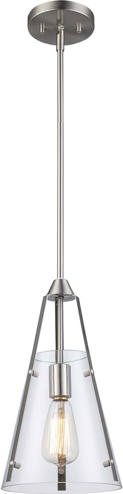 Trans Globe 11581 BN Armani Brushed Nickel Mini Hanging Lamp - TRA-11581-BN