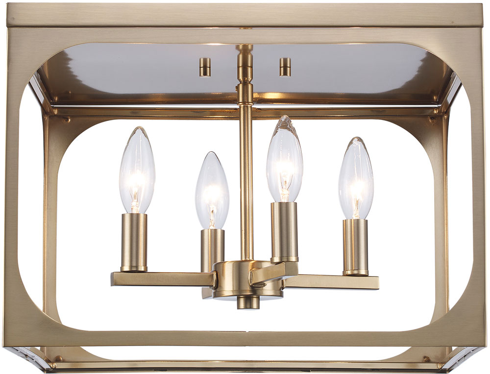 Trans Globe 11711 AG Ruby Ridge Modern Antique Gold Flush Mount Light ...