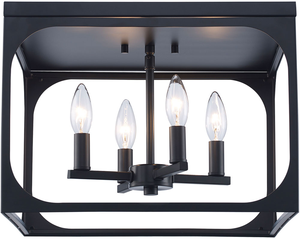 Trans Globe 11711 BK Ruby Ridge Contemporary Black Overhead Lighting ...