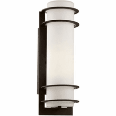 Trans Globe 40204-BK Zephyr Contemporary Black Outdoor 11" Lamp Sconce ...