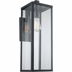 Trans Globe 40750-BK Oxford Black Exterior 12.5" Wall Mounted Lamp ...