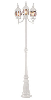 Trans Globe 4090-WH Parkway White Exterior Lamp Post Light Fixture ...