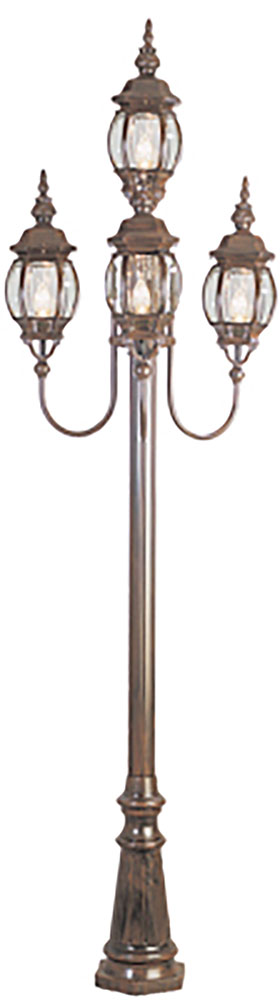 Trans Globe 4094 RT Parsons Traditional Rust Exterior Post Light ...