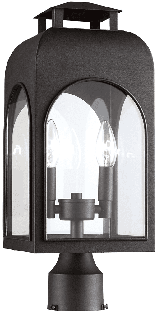 Trans Globe 51284 BK Presence Black Exterior Post Lighting - TRA-51284-BK