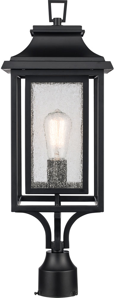 Trans Globe 51693 BK Bosque Black Outdoor Post Lamp - TRA-51693-BK