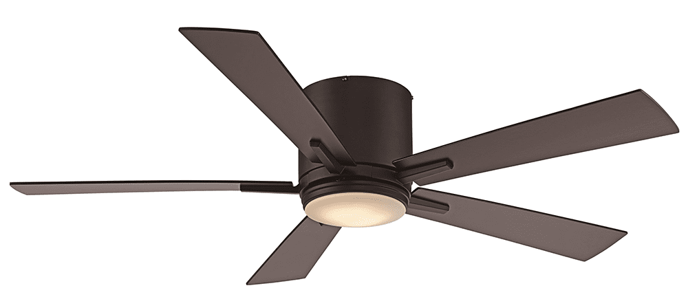 Trans Globe F-1017 BK Finnley Contemporary Black LED 52" Ceiling Fan ...