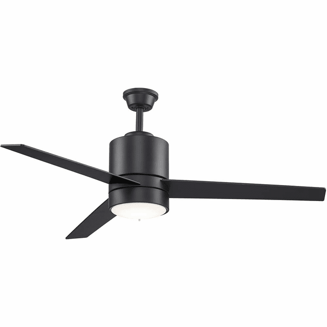 Trans Globe F-1018 BK Finnley Modern Black LED 52" Home Ceiling Fan ...