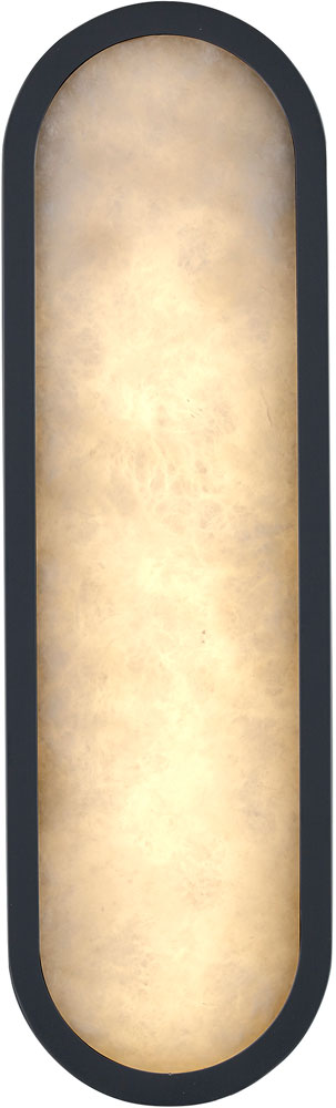 Trans Globe LED-22650 BK Minerva Modern Black LED 16" Wall Lighting ...