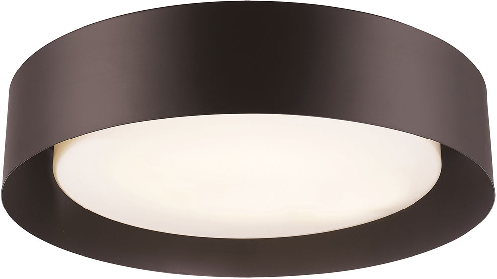 Trans Globe LED-30051-BK Moonstone Modern Black LED Flush Mount Ceiling ...