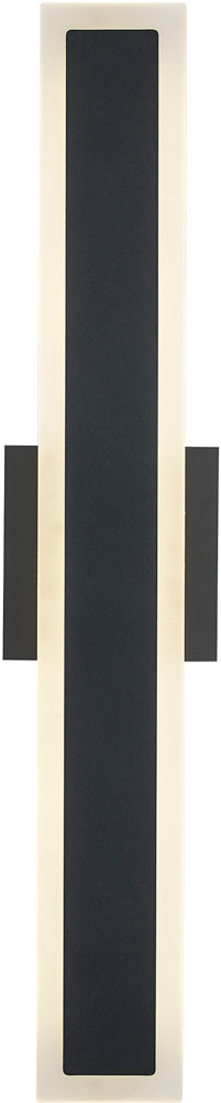 Trans Globe LED-51714 BK Hector Contemporary Black LED 24" Outdoor Wall ...