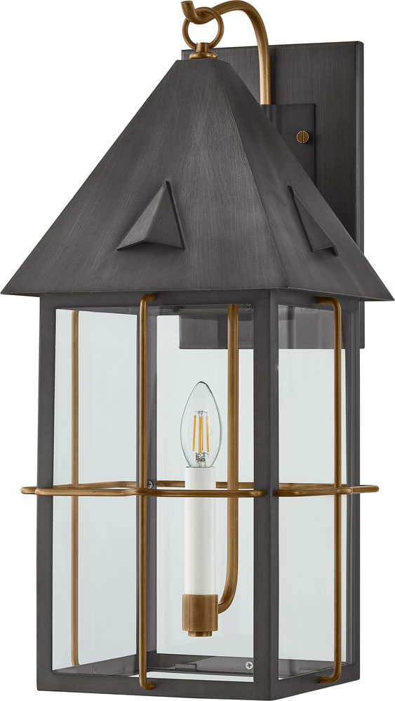 Troy B6623-PBR/GRA Toby Modern Patina Brass And Graphite Outdoor Light ...