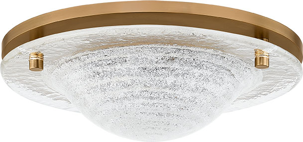 Troy C2714-PBR Halston Modern Patina Brass LED Ceiling Light Fixture ...