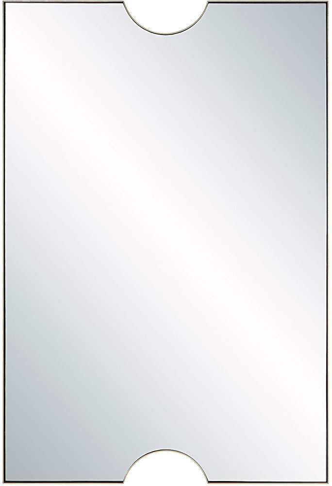 Uttermost 09933 Ticket Contemporary Gold Wall Mirror - UTT-09933