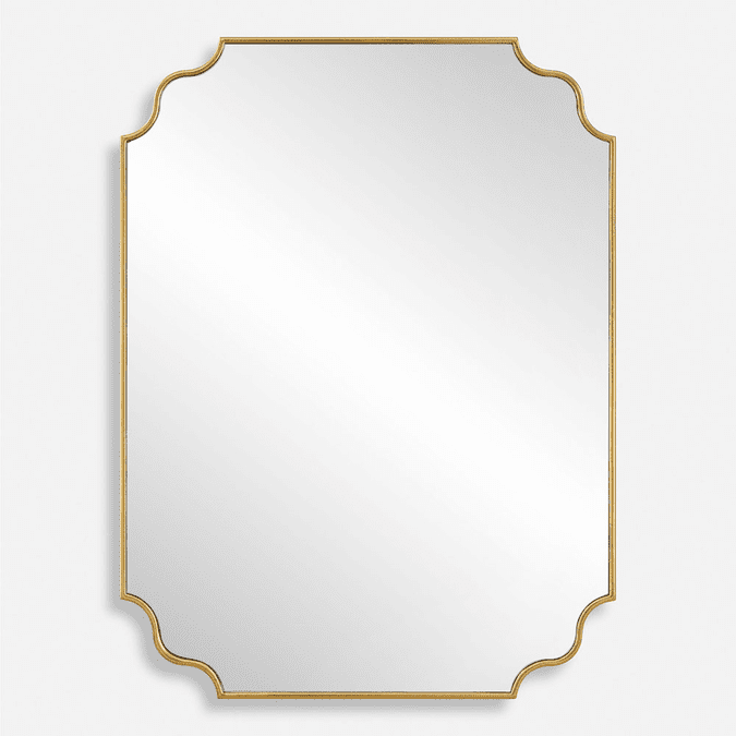 Uttermost 09987 Lennyn Contemporary Gold Leaf Mirror - UTT-09987