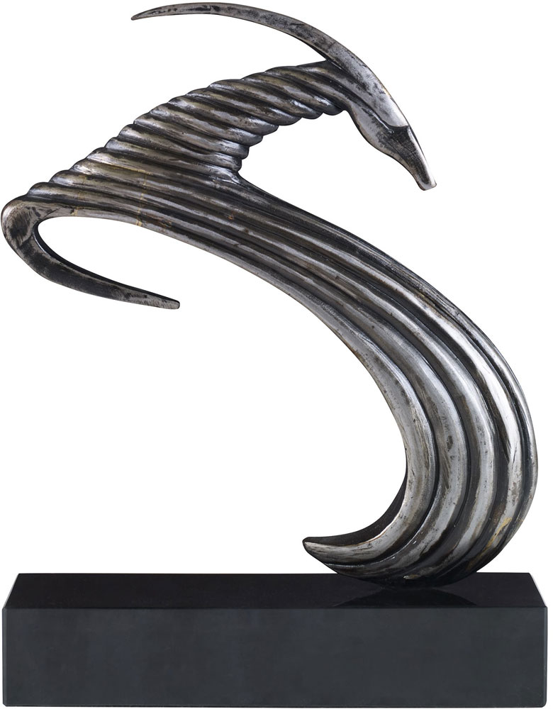 Uttermost 18048 Take The Lead Modern Aged Silver Sculpture - UTT-18048