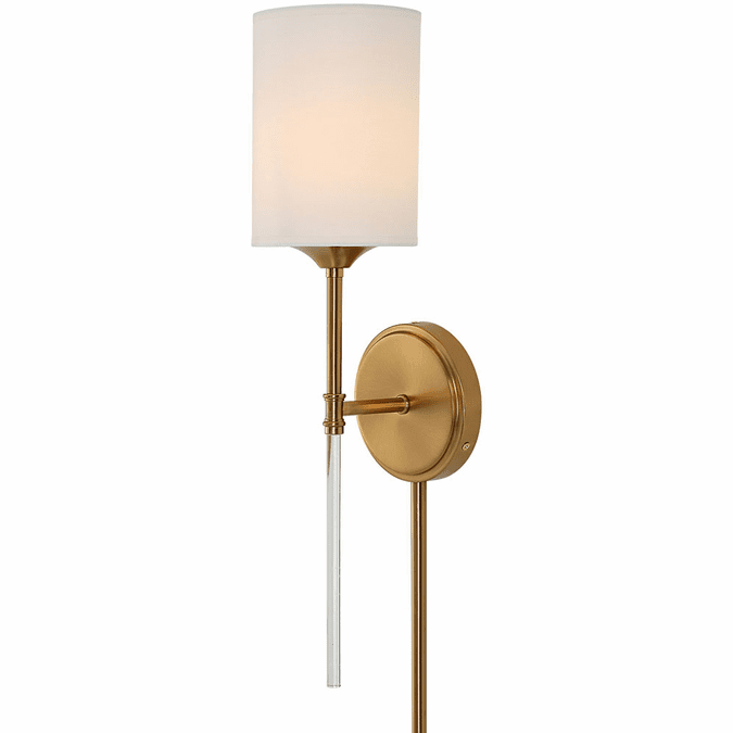Uttermost 22579 Awyr Modern Warm Brass Wall Sconce Light - UTT-22579