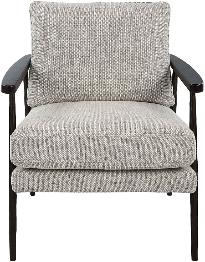 Uttermost 23828 Sebastian Modern Dark Bronze With Dark Walnut Chair ...