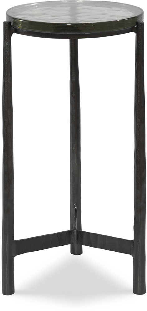 Uttermost 25308 Eternity Modern Dark Gunmetal Iron & Glass Accent Table - UTT-25308