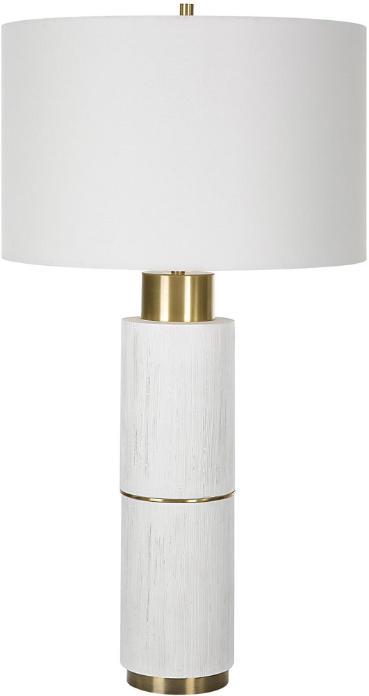 Uttermost 30190 Ruse Contemporary Brushed Brass Plated Lighting Table ...
