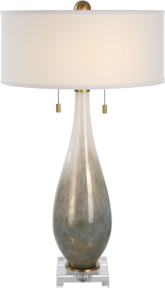Uttermost 30231 Cardoni Contemporary Plated Brushed Brass Table Lamp - UTT-30231