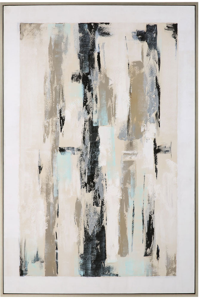 Uttermost 32273 Placidity Contemporary Brushed Silver Hand Painted ...