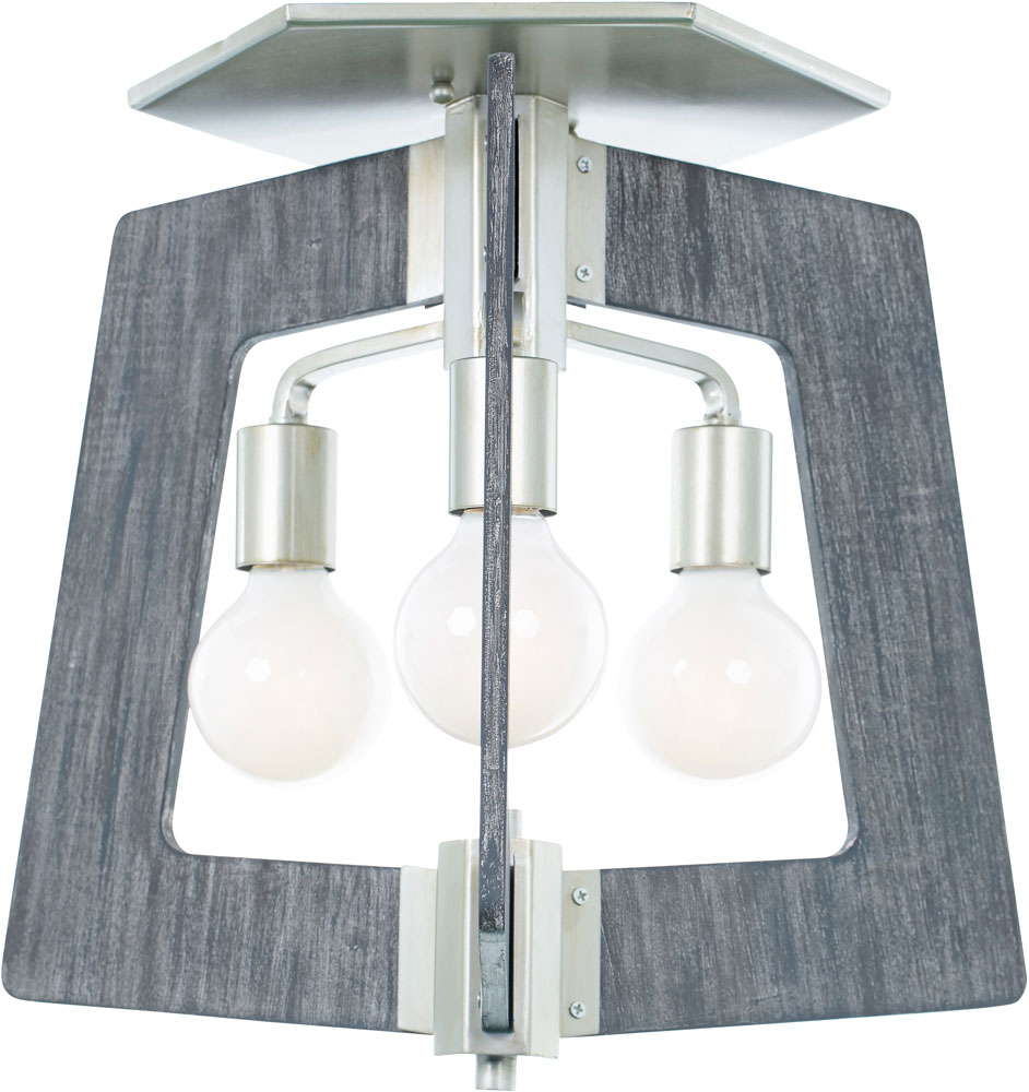 Varaluz 268S03SOG Lofty Modern Grey Marine Grade Flush Mount Light ...