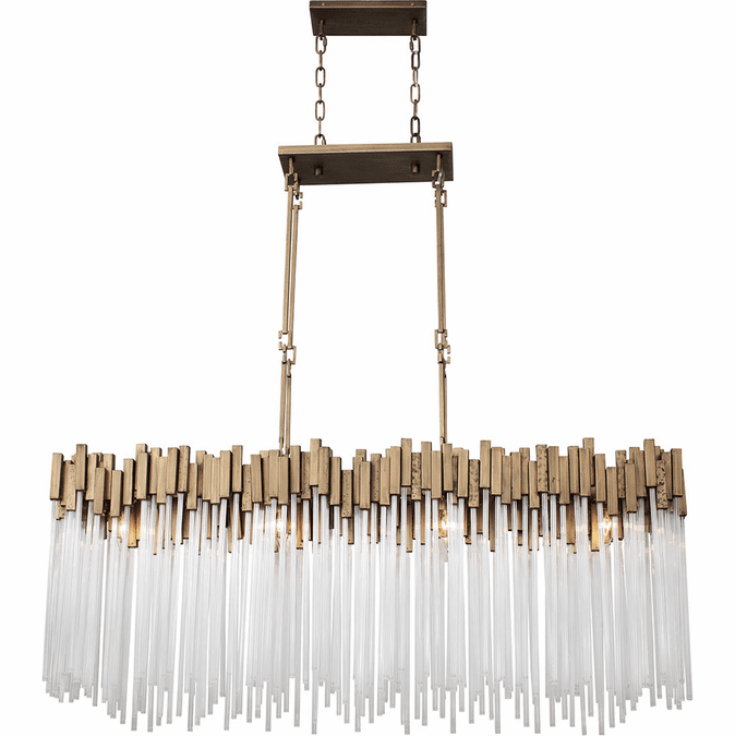 Varaluz 309N08HG Matrix Contemporary Havana Gold 48.25" Island Lighting ...