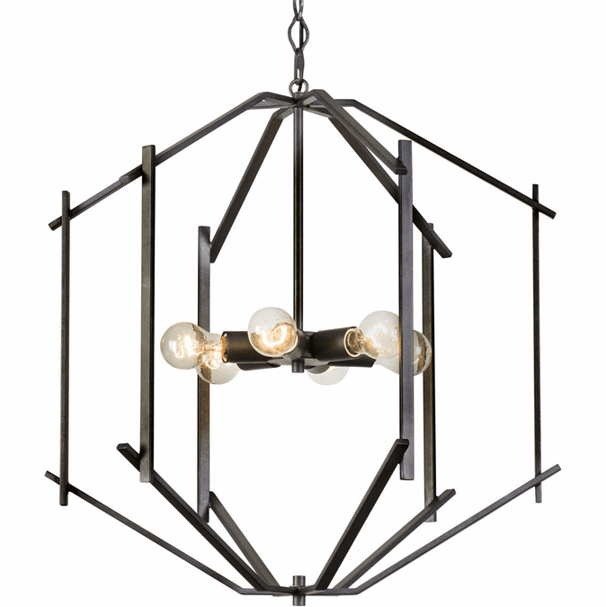 Varaluz 611620 Offset Modern Forged Iron Lighting Pendant - VAR-611620