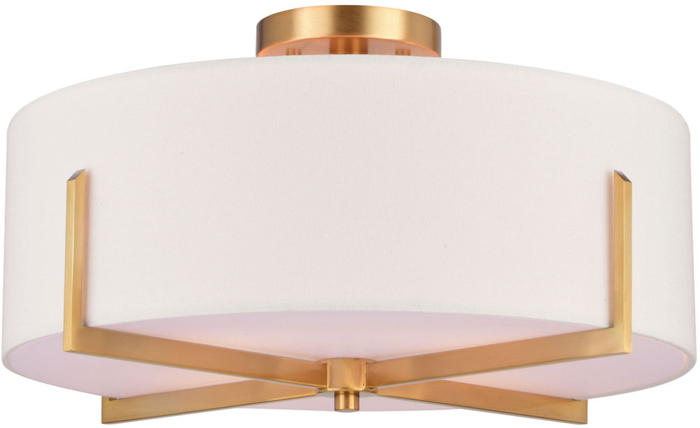 Vaxcel C0277 Surrey Natural Brass Home Ceiling Lighting - VXL-C0277