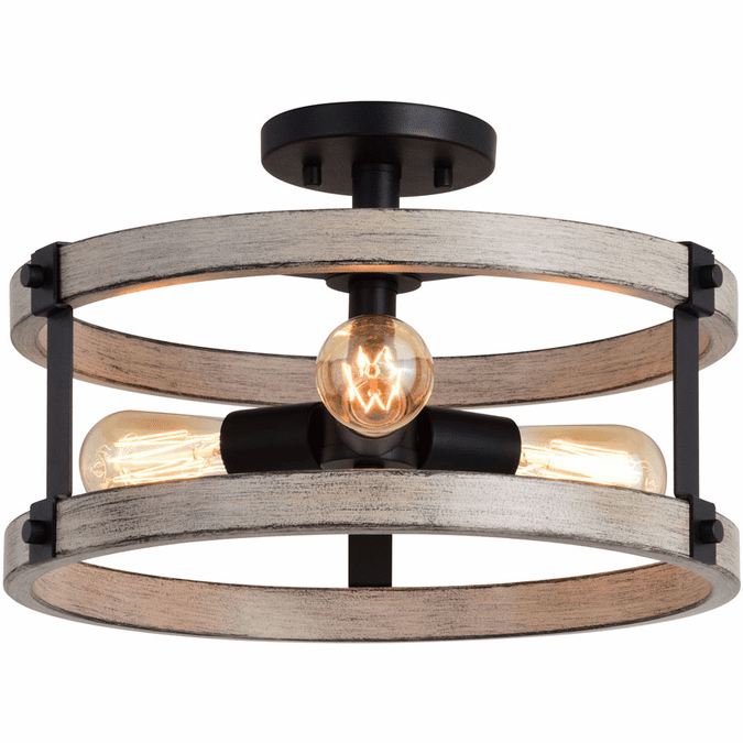 Vaxcel C0283 Danvers Contemporary Textured Black and Weathered Gray ...