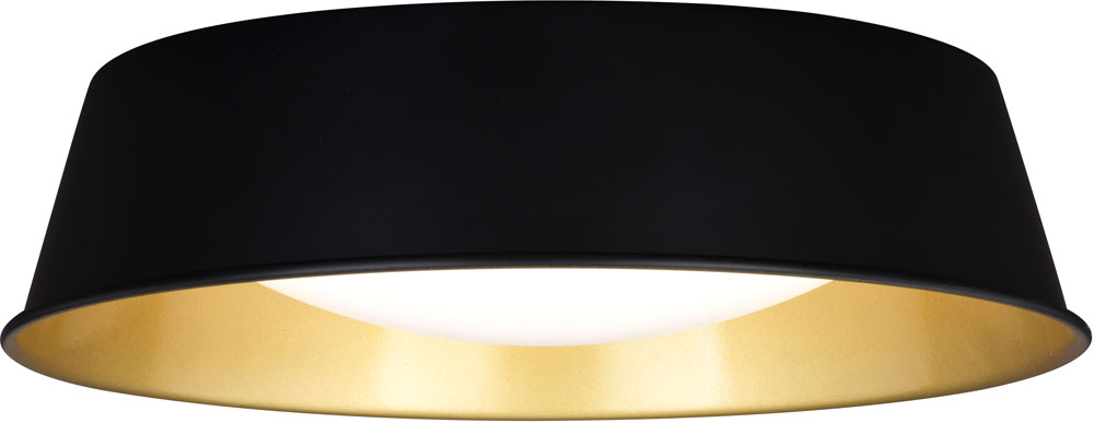 Vaxcel C0303 Beacon Hill Contemporary Matte Black and Satin Gold LED ...
